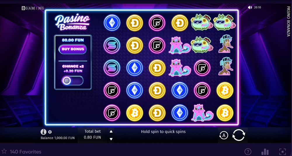 Pasino Bonanza by BGaming- Game Guide and Tips