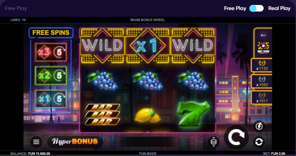 Miami Bonus Wheel by Kalamba Games- Game Guide and Tips