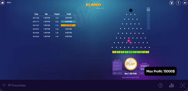 Plinko by BGaming- Game Guide and Tips